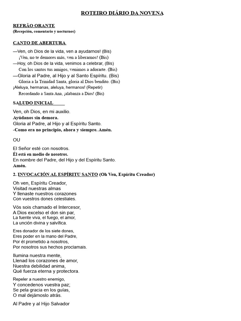 Novena de Santa Ana (LIBRO) | PDF | María, madre de Jesús | Intercesión