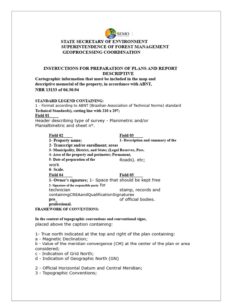 Descriptive Memorial Preparation Guide | PDF | Azimuth | Cartography