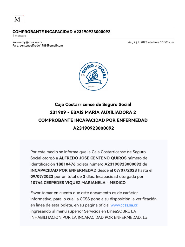 Gmail - DISABILITY CERTIFICATE A23190923000092 | PDF