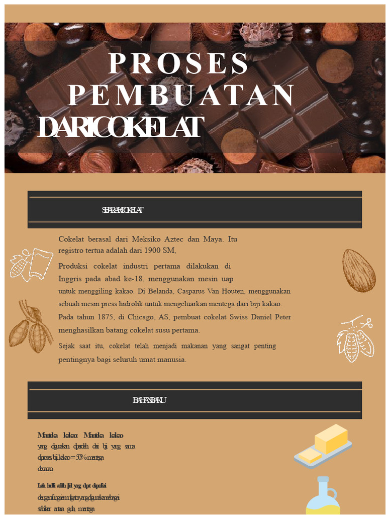 Proses Pembuatan Cokelat | PDF
