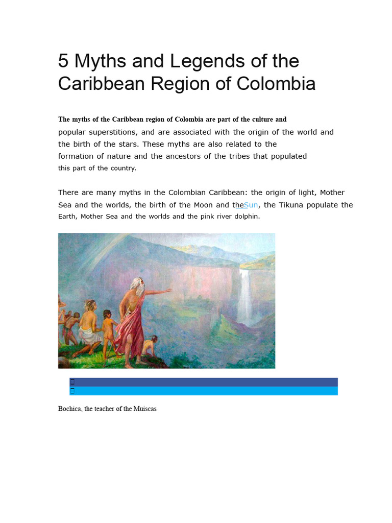 5 Myths and Legends of The Caribbean Region of Colombia | PDF | Colombia