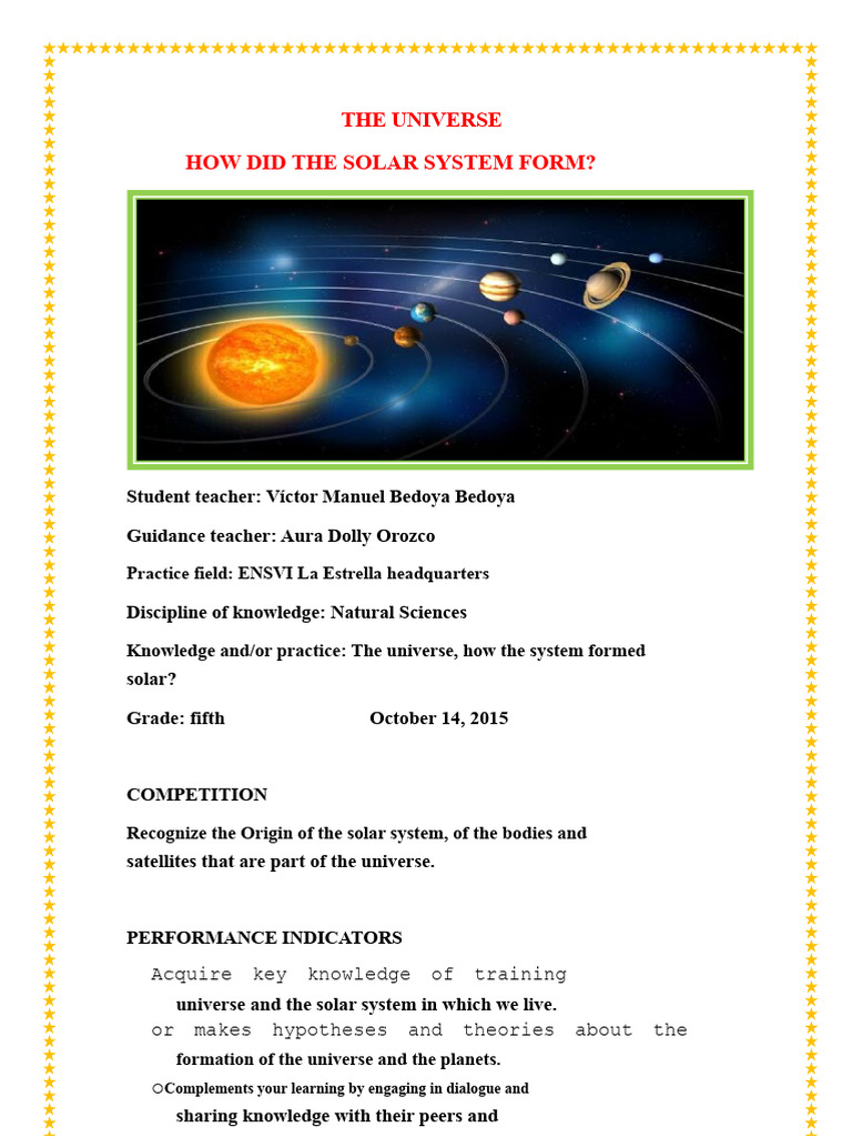 Solar System Formation Explained | PDF