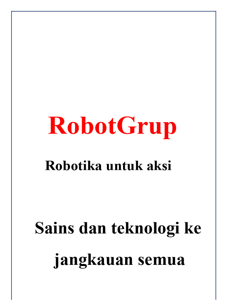 Robotika Pendidikan | PDF