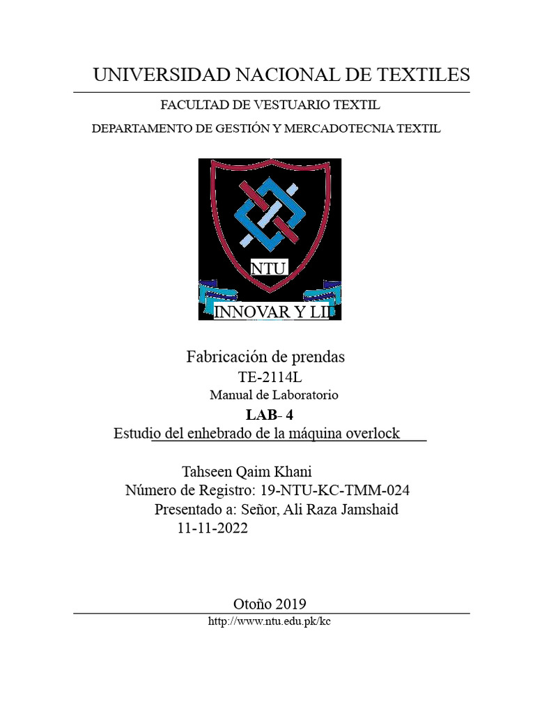 Diagrama de Enhebrado Overlock | PDF | Máquina de coser | Textiles