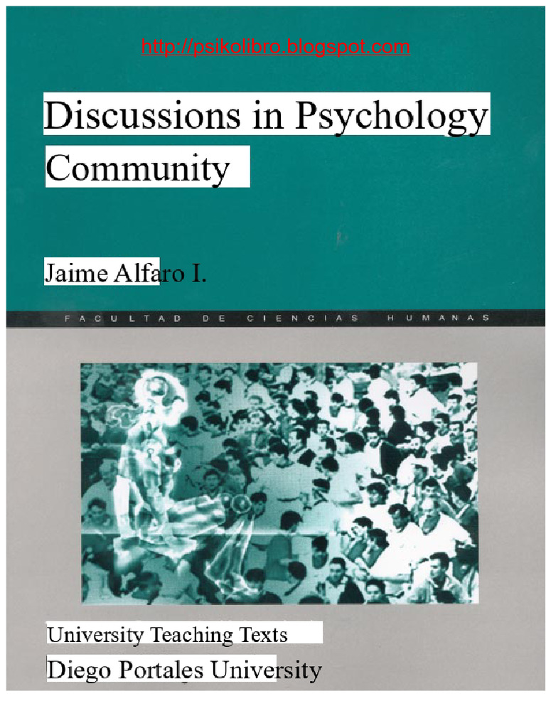 Jaime Alfaro - Discussions in Community Psychology | PDF | Epistemology ...