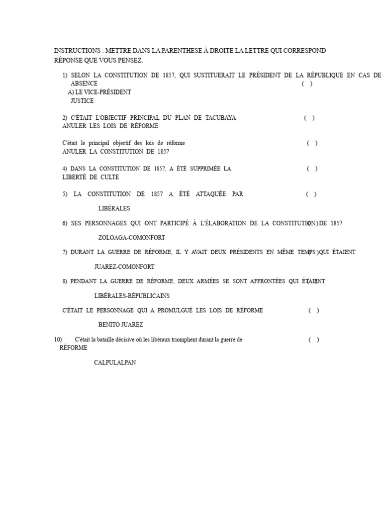 Constitution de 1857 | PDF | Gouvernement | Justice