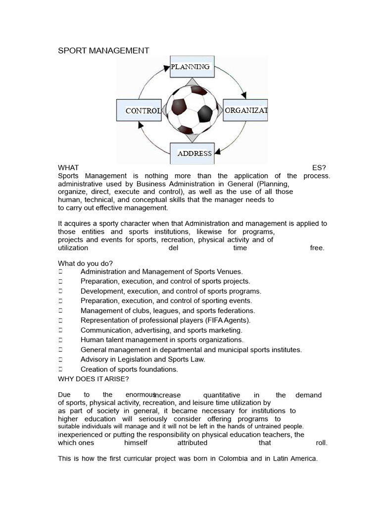 Sports Management | PDF
