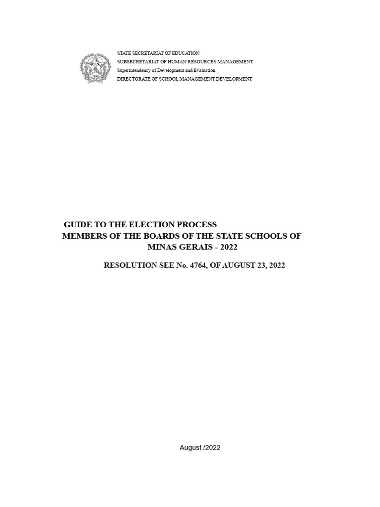 Guidelines Manual For Collegiate Election - Regular Schools | PDF ...