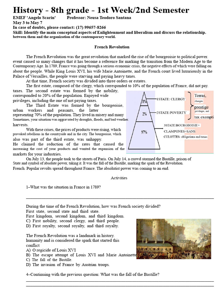 Overview of the Second Estate in France | PDF | French Revolution | France