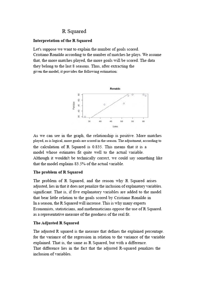R Squared and Adjusted R Squared | PDF | Coefficient Of Determination ...