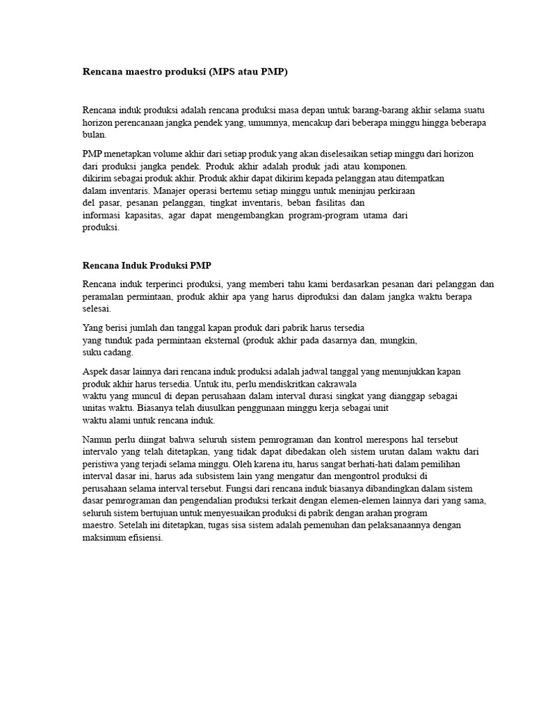 MRP, DRP, MPS, Erp | PDF