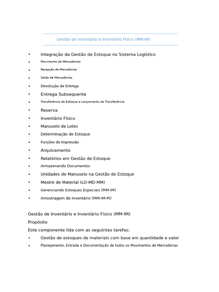 Gestão de Inventário e Estoque Eficiente | PDF | Contabilidade | Inventário