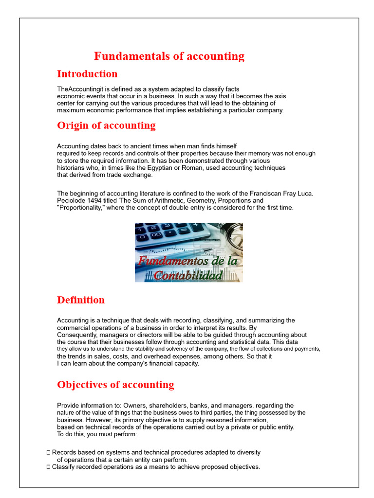 Accounting Fundamentals Explained | PDF | Balance Sheet | Equity (Finance)