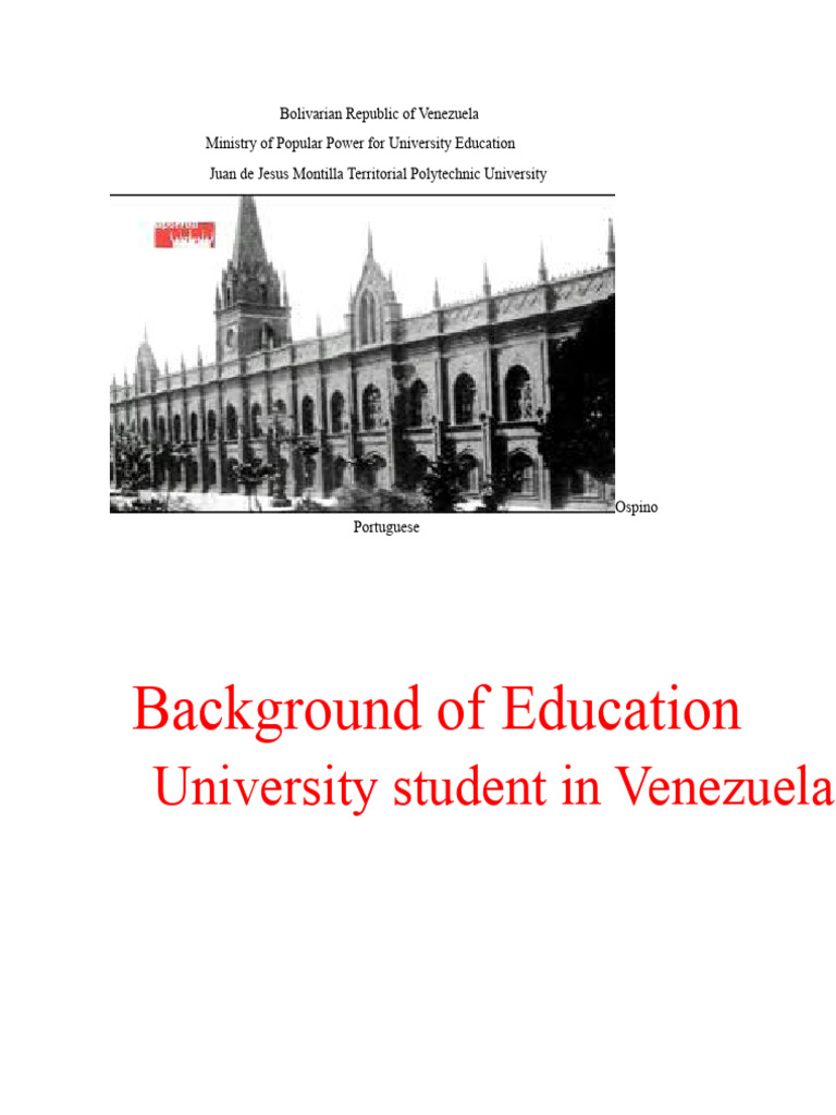 Overview of Higher Education in Venezuela | PDF | Venezuela | University