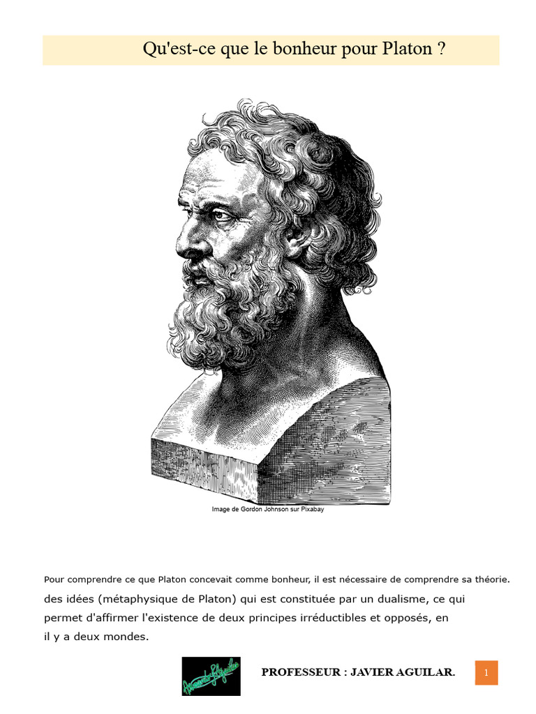 Le bonheur selon Platon | PDF | Platon | Noûs