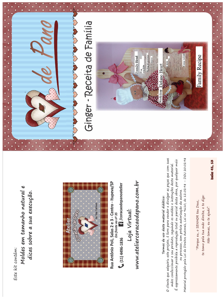 Ginger Family Recipe - Cloth Heart | PDF | Seam (Sewing) | Clothing
