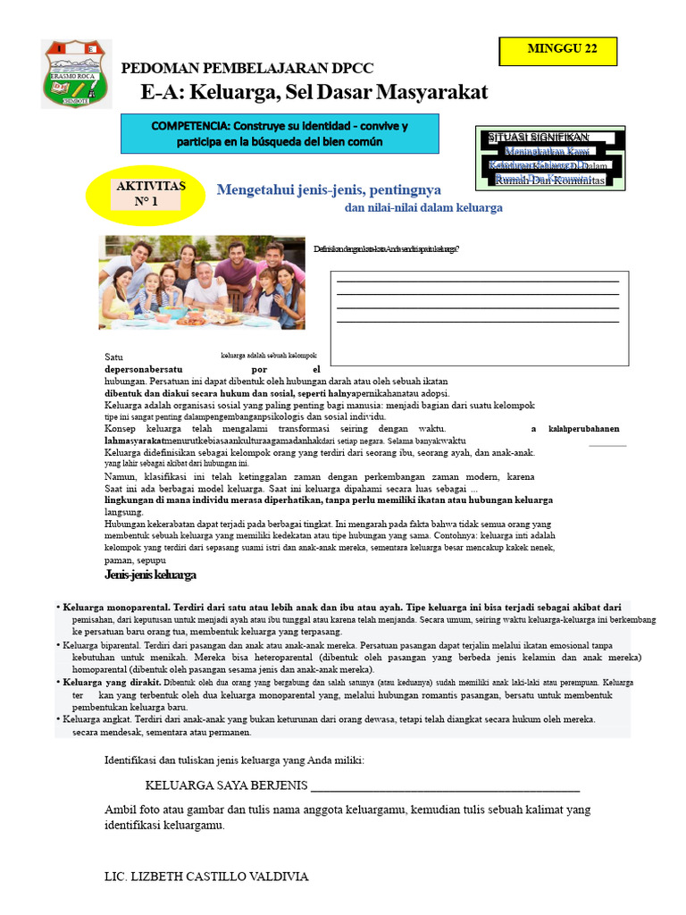 Memahami Jenis dan Nilai Keluarga | PDF