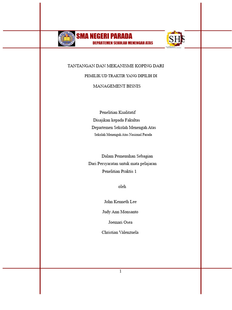Tantangan Pemilik Usaha Perseorangan | PDF