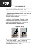 Scapular Stabilisation: Y-W-T Exercises | PDF
