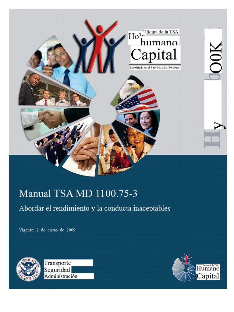 TSA MD 1100.75-3 - Abordando El Rendimiento y Conducta Inaceptables ...