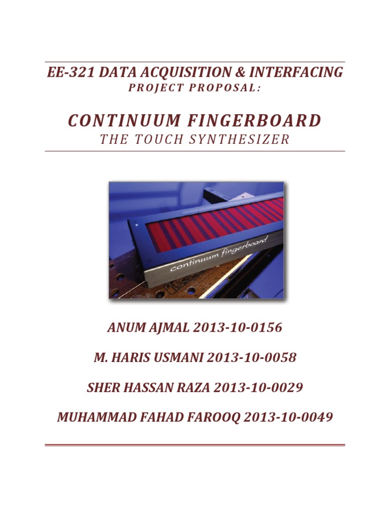 Continuum Fingerboard: Ee-321 Data Acquisition & Interfacing | PDF ...