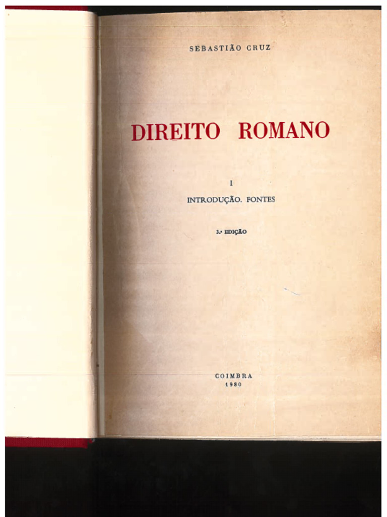 Direito Romano - Sebastião Cruz | PDF