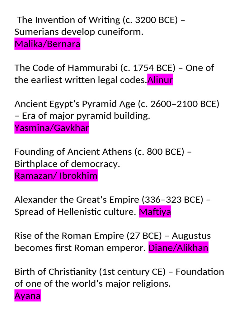 World History 9th Grade | PDF