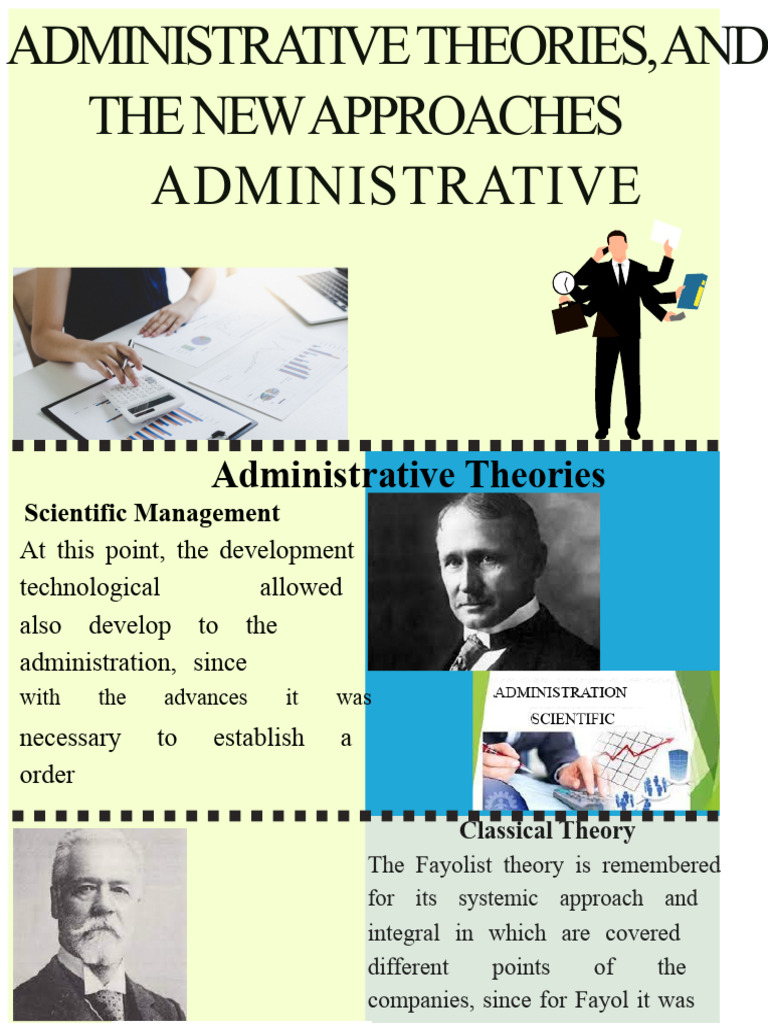 Infographic of Administrative Theories and Approaches | PDF | Theory ...