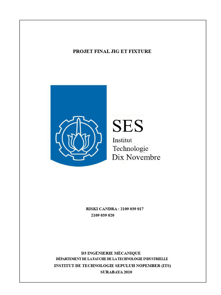 Projet de Gabarit et Fixation Mécanique | PDF | Usinage | Perçage