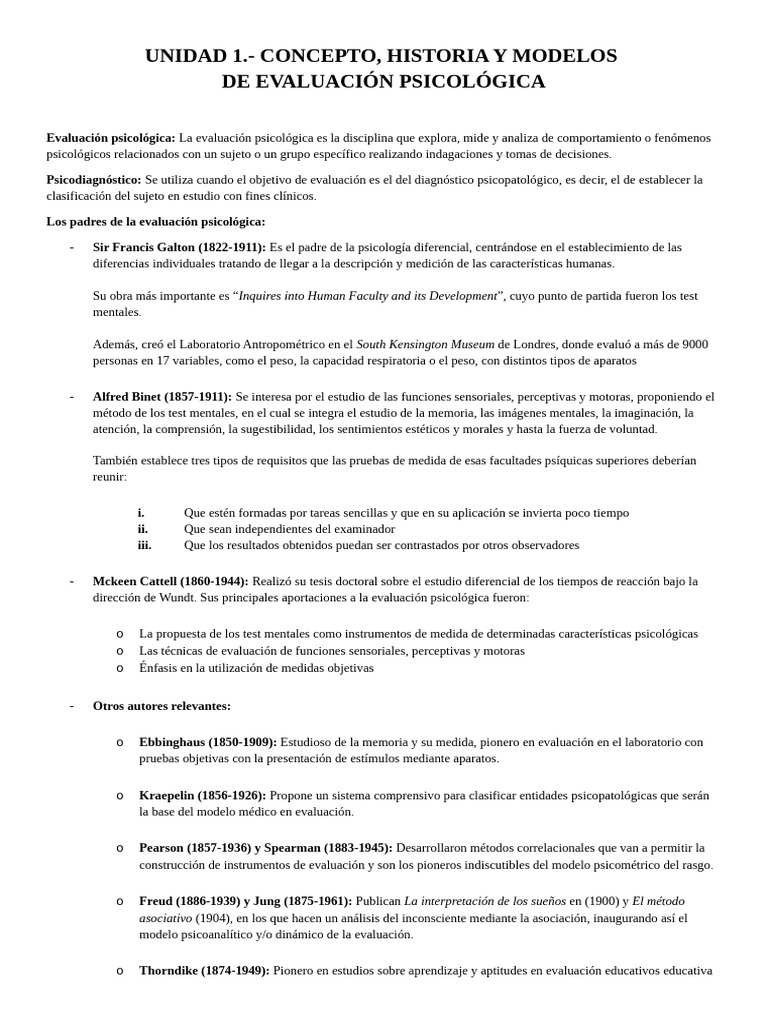 Herman Roschard y la evaluación psicológica | PDF | Sicología ...