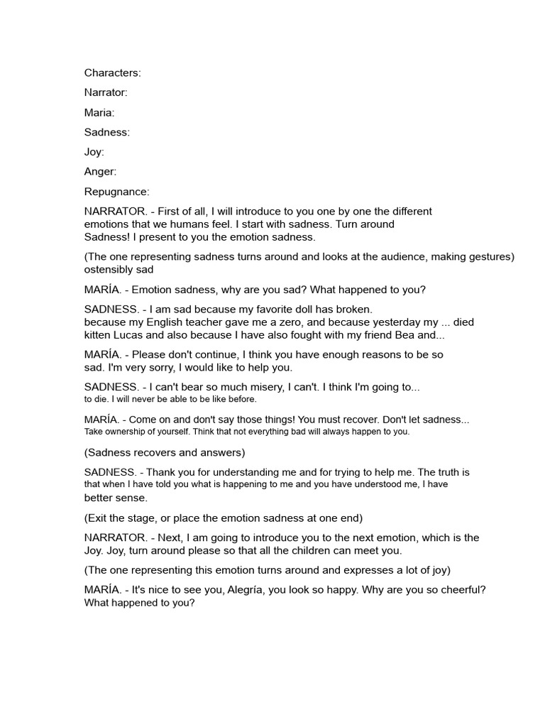 Script For Managing Emotions | PDF | Anger | Emotions