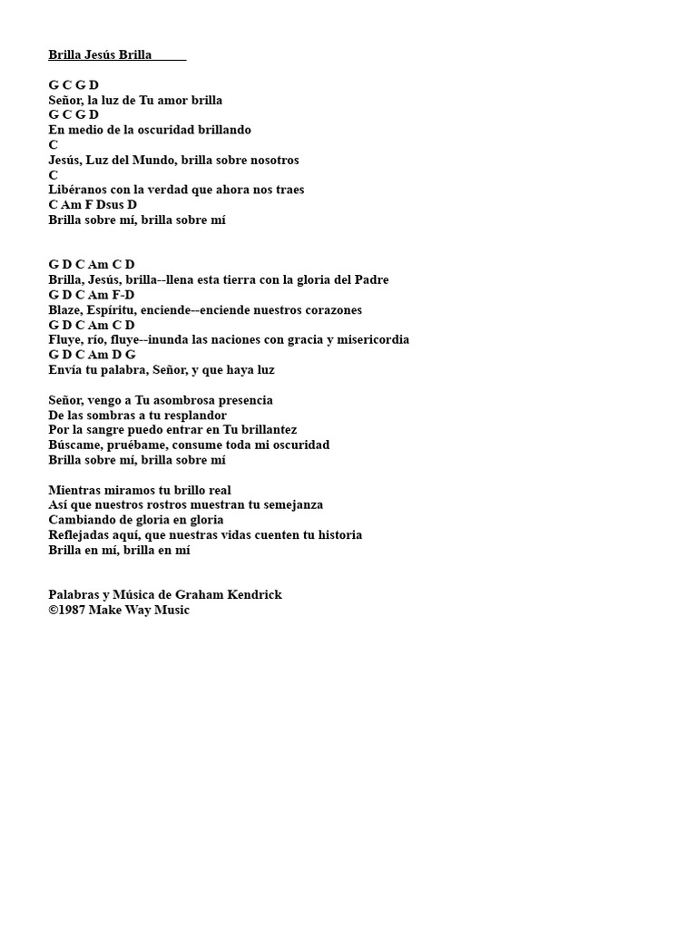 Brilla Jesús Brilla (G) | PDF