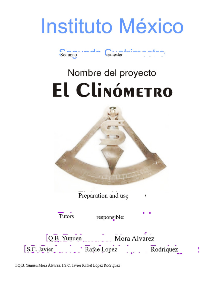 Basic Mathematics Project Proposal MS II - Clinometer-2 PDF | PDF ...