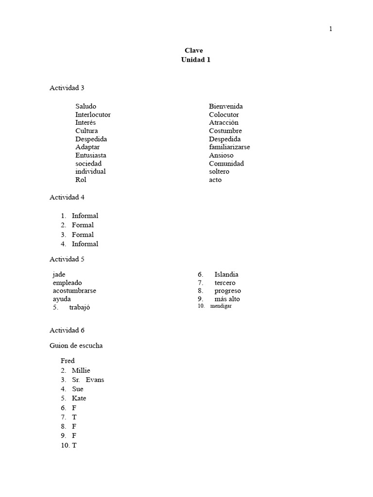 Kelas X - Clave de Respuesta Smart English | PDF