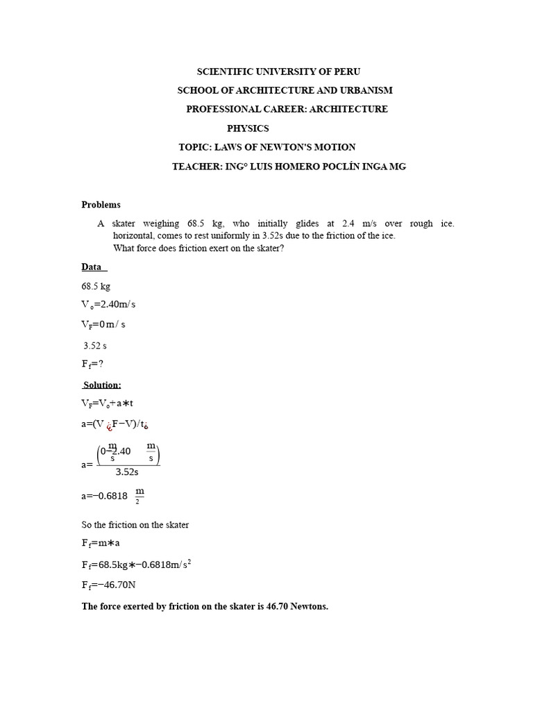 Physics - Newton's Laws of Motion | PDF | Force | Weight