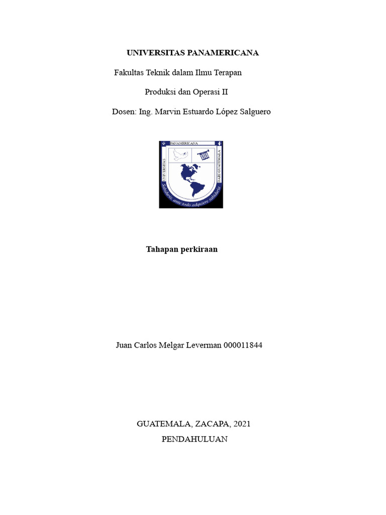 Tahapan Perkiraan | PDF