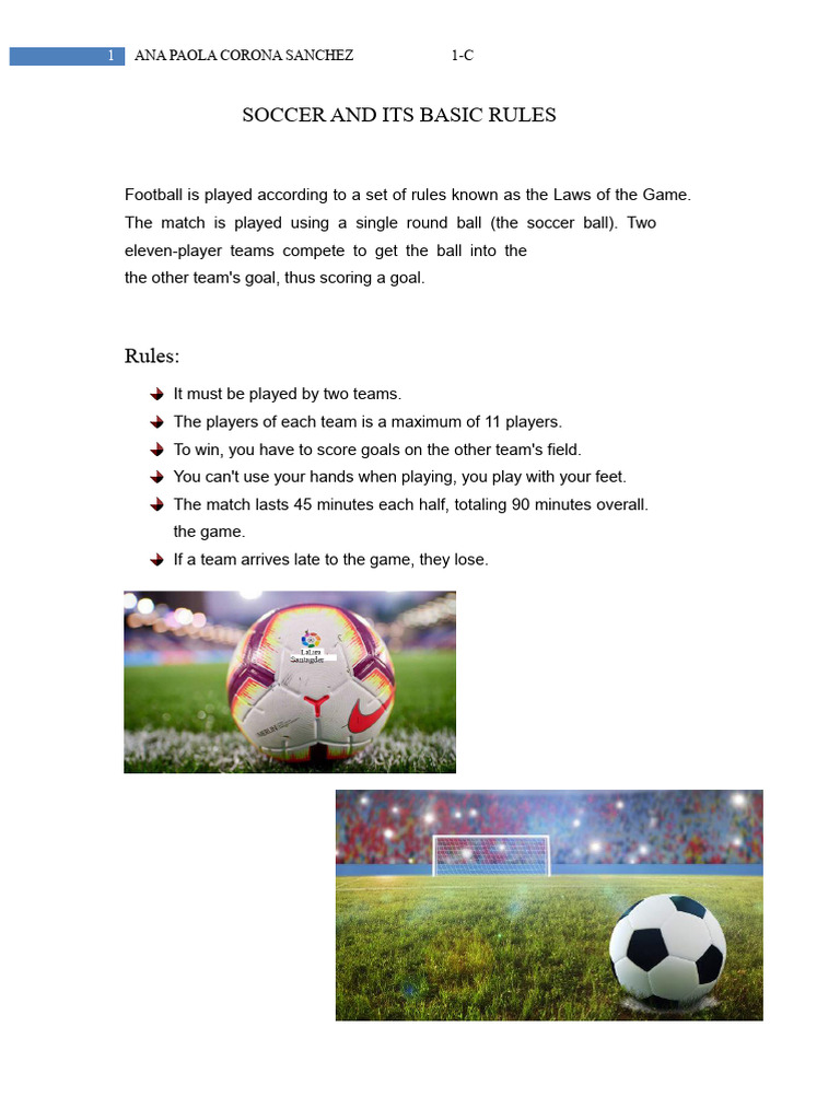 17 Rules of Soccer Explained | PDF