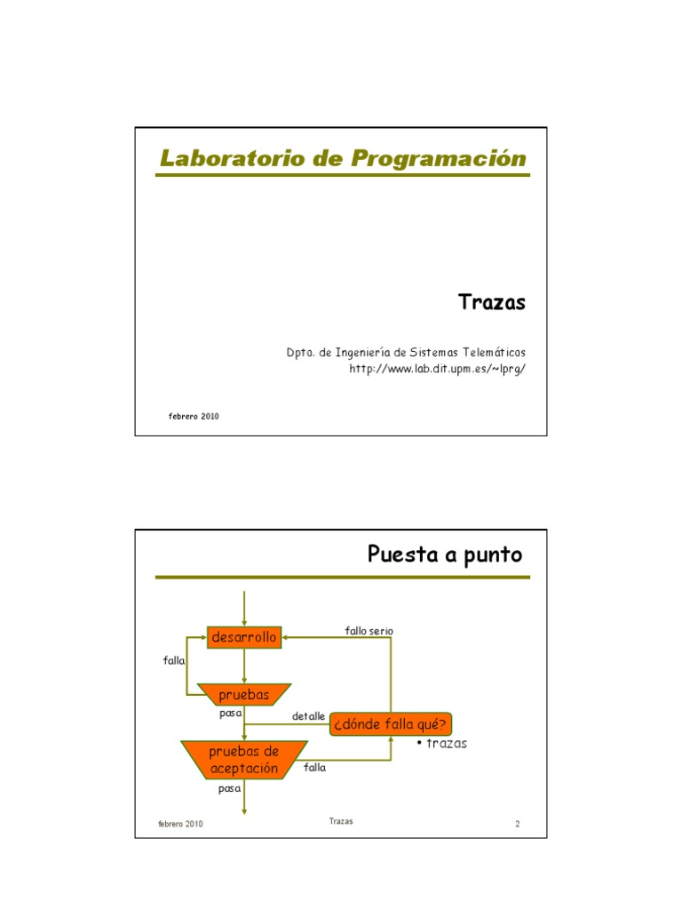 LPRG Trazas | PDF | Java (lenguaje de programación) | Ingeniería ...