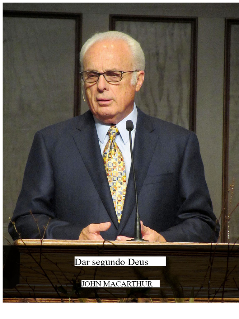219-John-Mac-Arthur-Dar Segundo Deus | PDF | Dinheiro | Amor