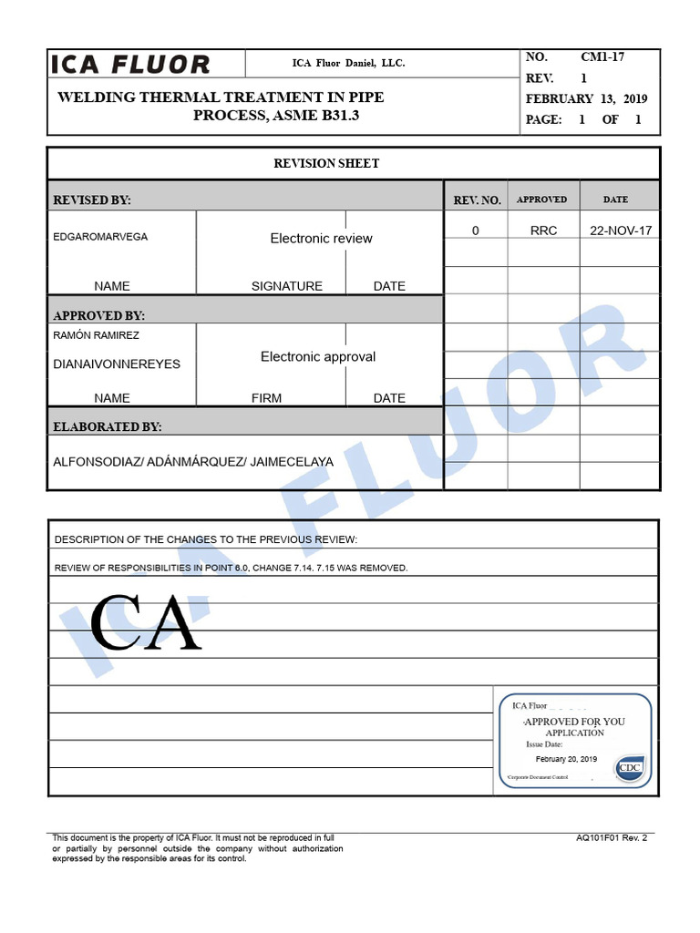 Welding Thermal Treatment in Process Piping, ASME B31.3 | PDF | Pipe ...