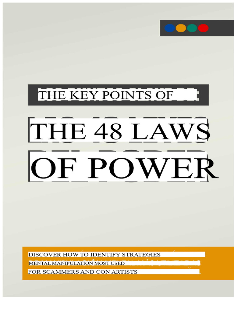 The Key Points of The 48 Laws of Power - Spanish Edition | PDF ...