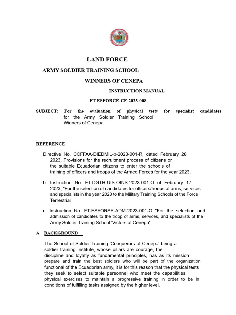 Army Soldier Training Physical Tests Guide | PDF
