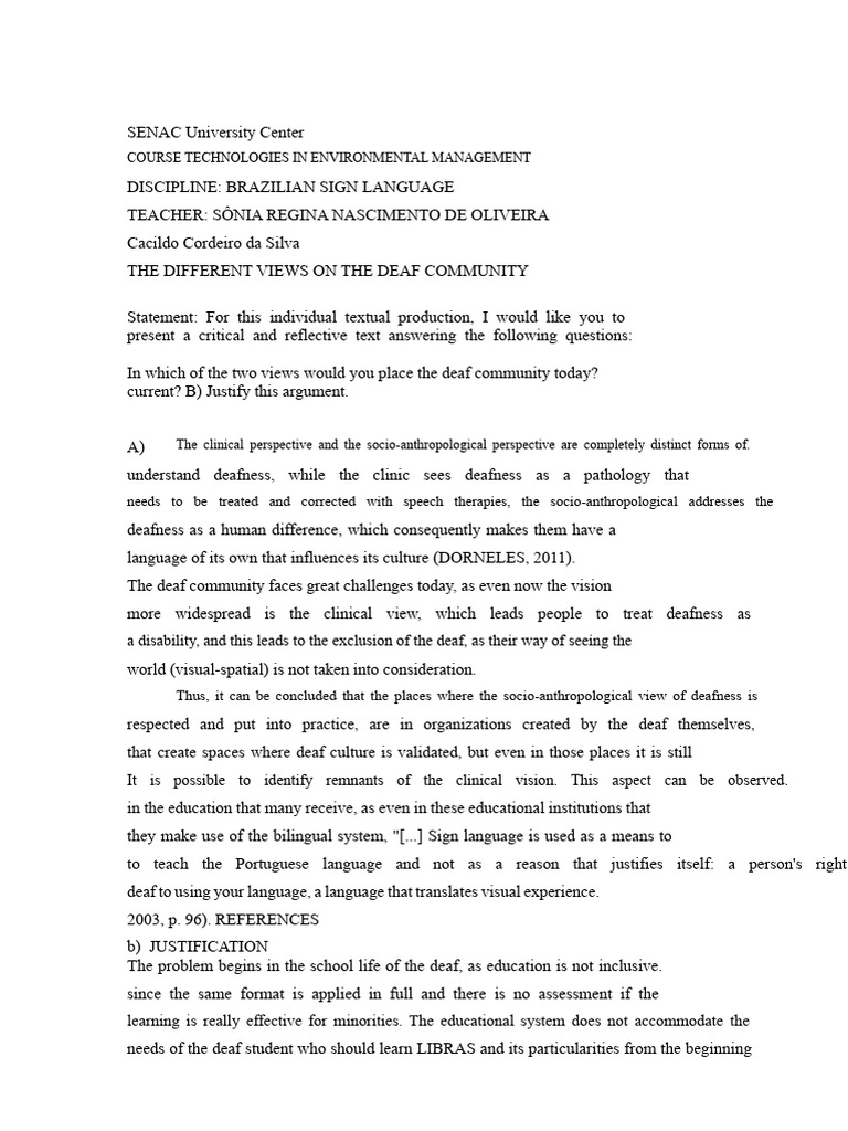 Deaf Community Perspectives in Education | PDF | Sign Language ...
