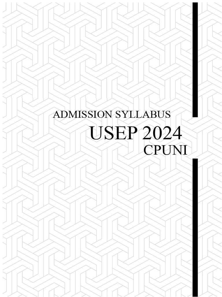 USEP 2024 Health Science Admission Syllabus | PDF | Trigonometric ...