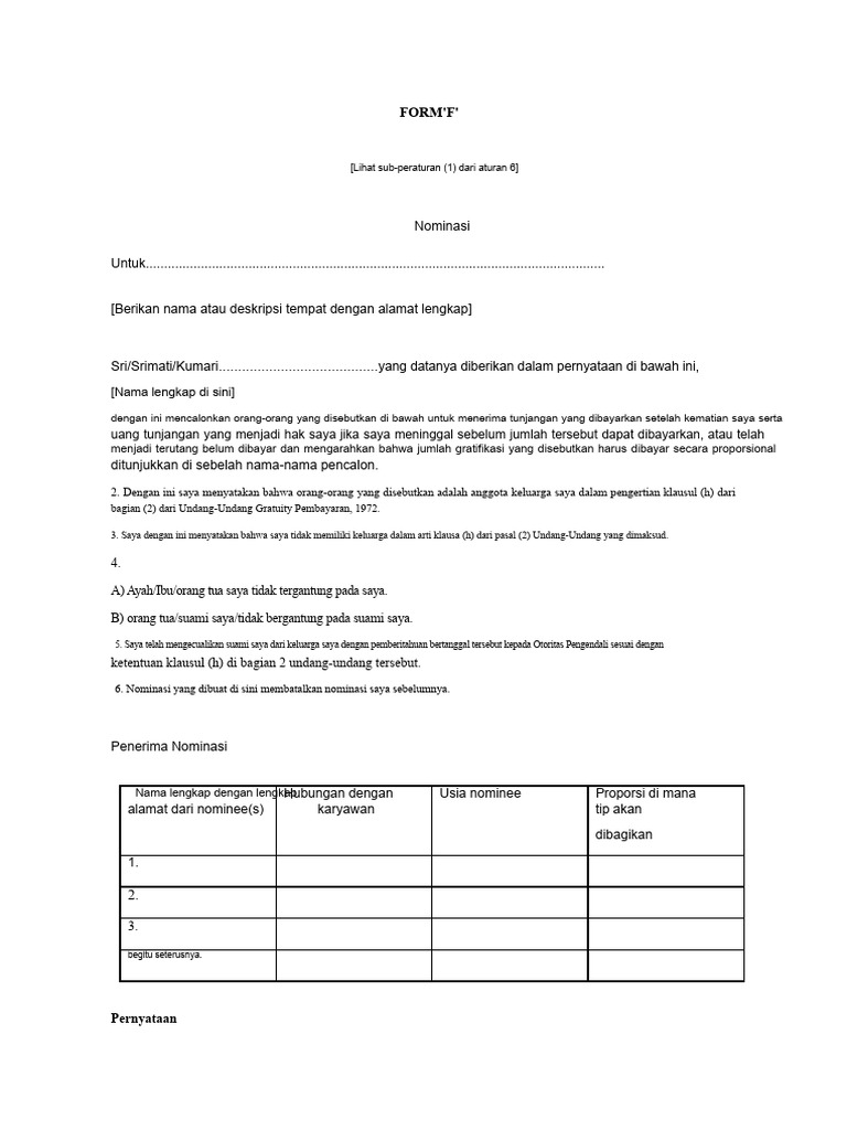 Formulir Tipping-Form - Form - F | PDF