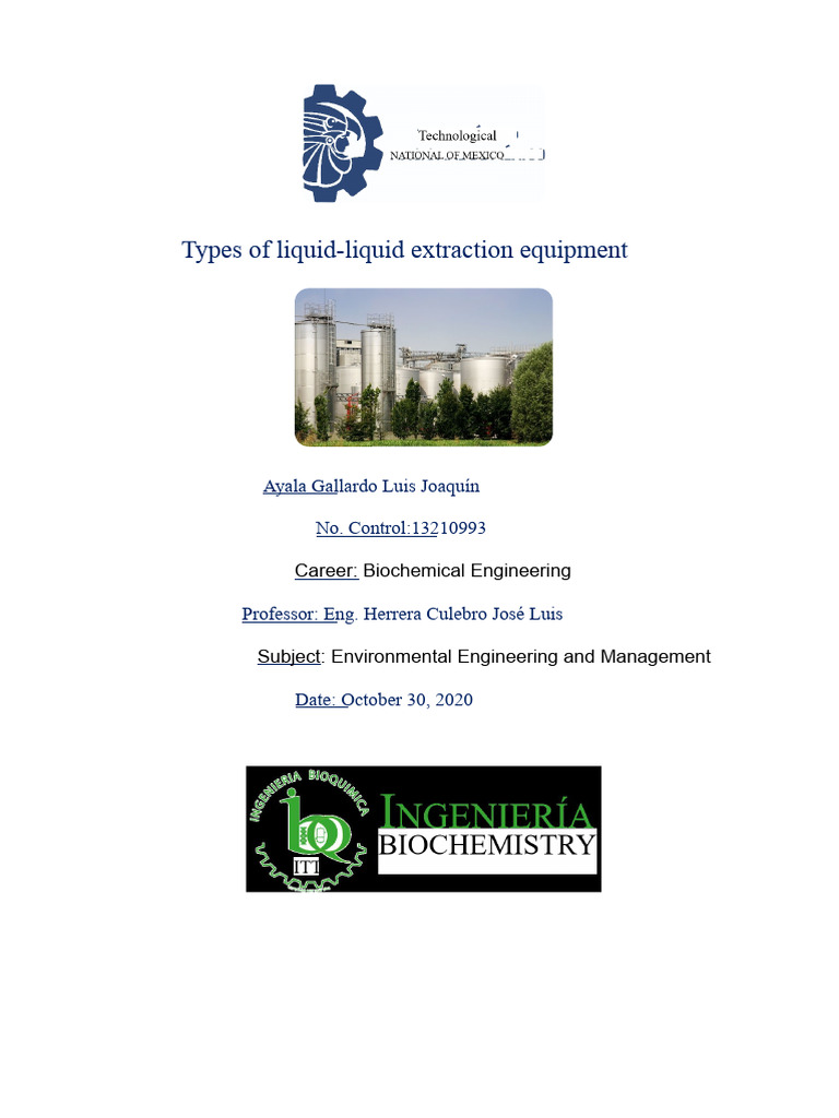 Liquid-Liquid Extraction Equipment | PDF | Distillation | Soft Matter