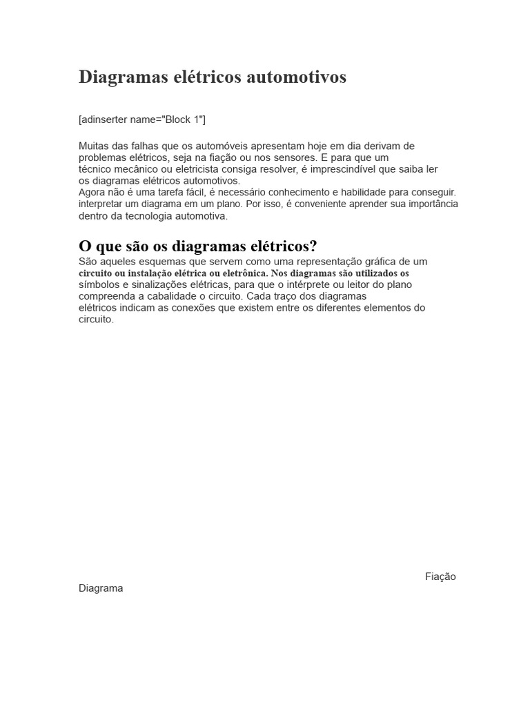 Diagramas Elétricos Automotivos | PDF | Rede elétrica | Eletricidade