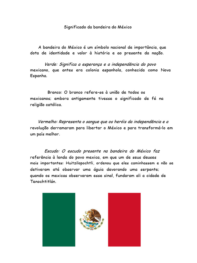 Significado da Bandeira do México | PDF
