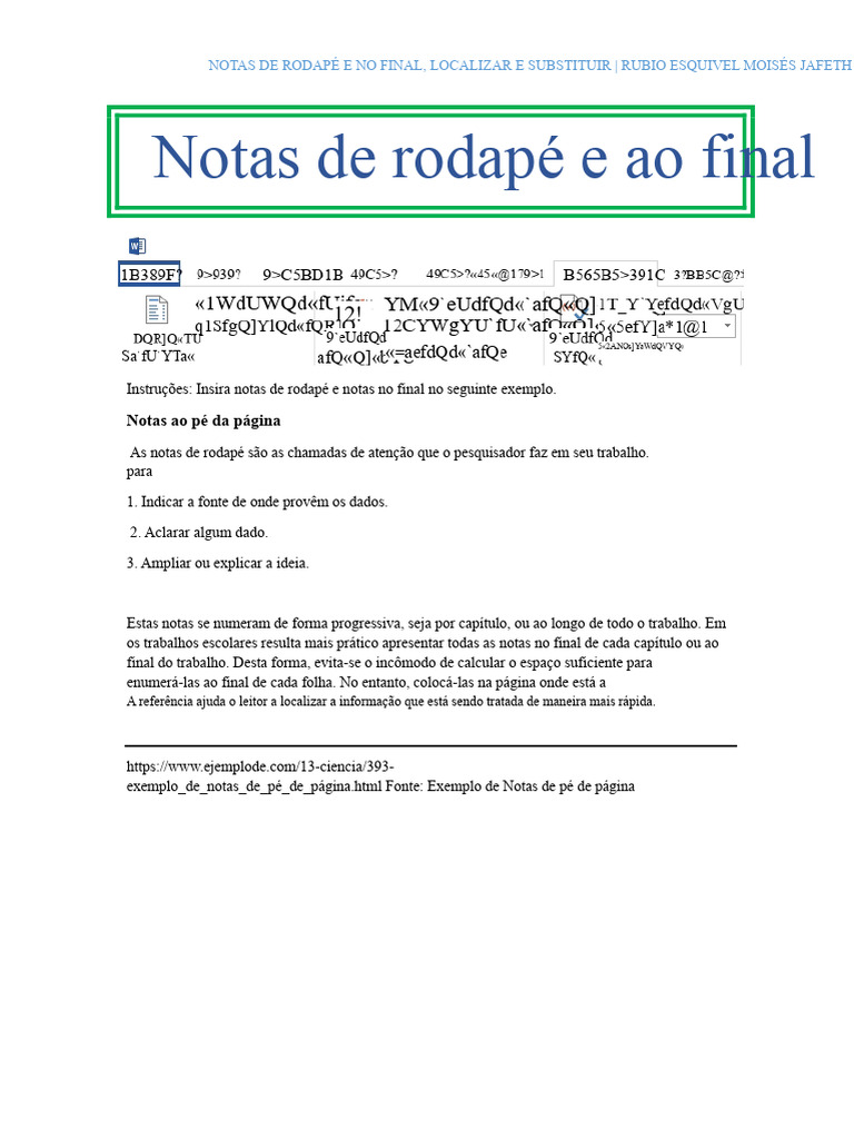 Notas de Rodapé e Finais | PDF