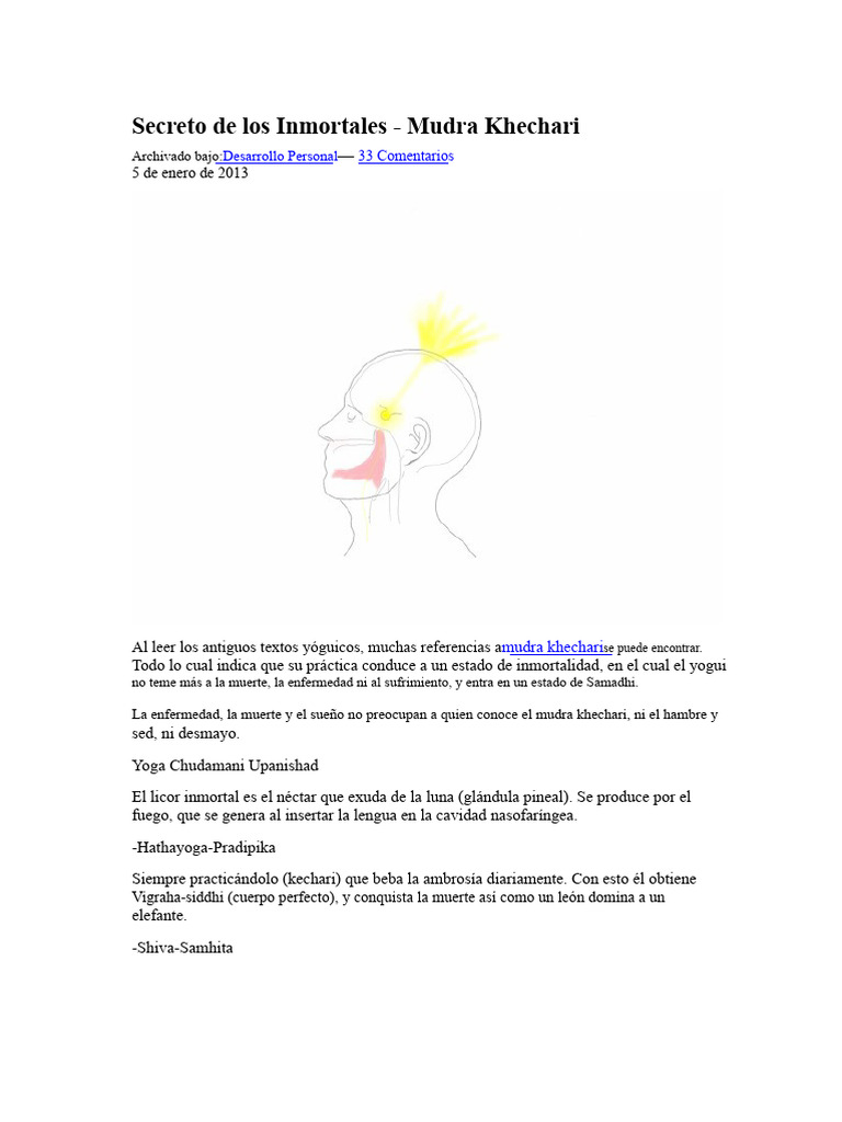 Khechari Mudra: Camino a la Inmortalidad | PDF | Yoga